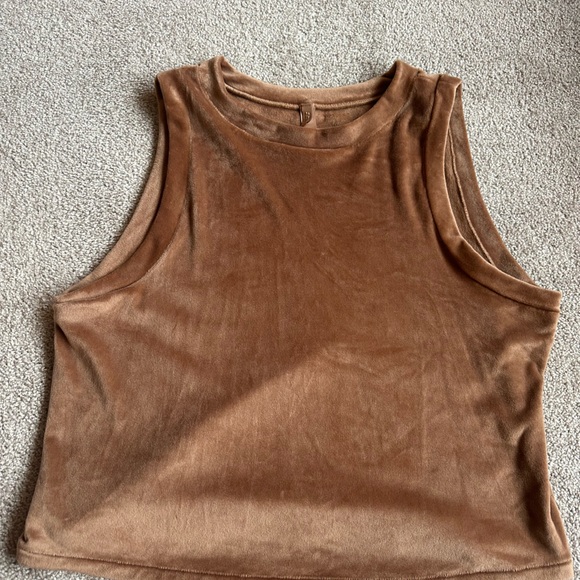SKIMS | Tops | 2x Skims Velour Crew Neck Tank Sienna | Poshmark